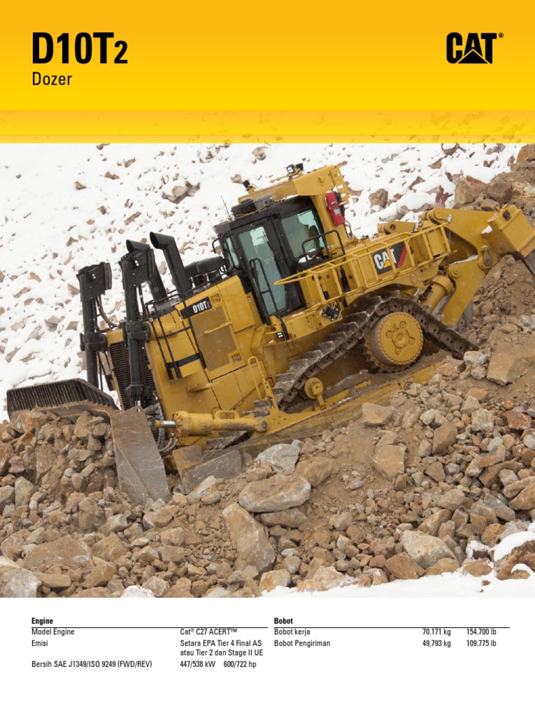 Bulldozer Cat D 10 | PDF