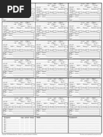 GURPS Combat Cheat Sheet | PDF | Leisure | Weaponry