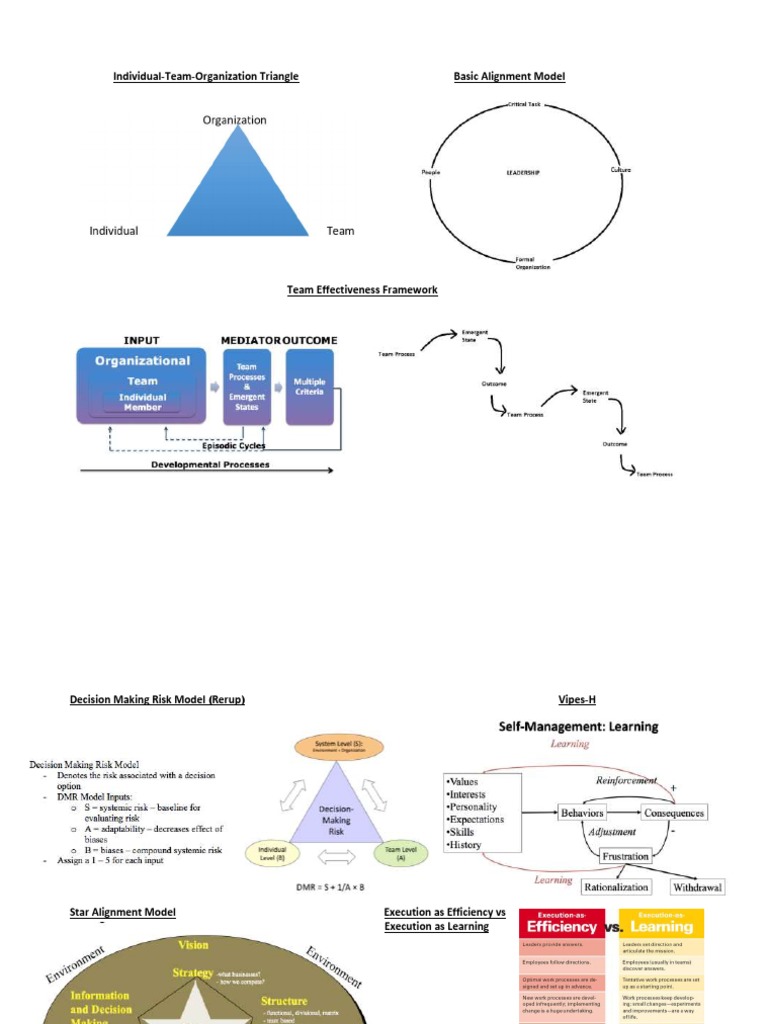 Individual-Team-Organization Triangle Basic Alignment Model | PDF ...
