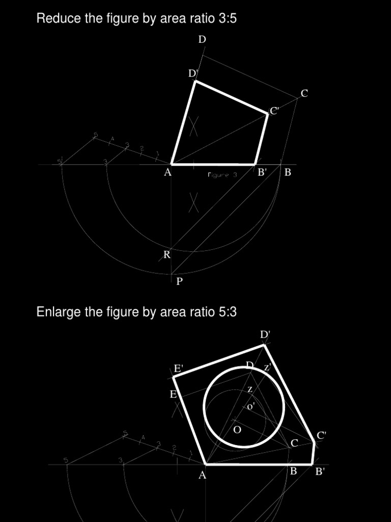 Area Ratio Adjustments in Figures | PDF