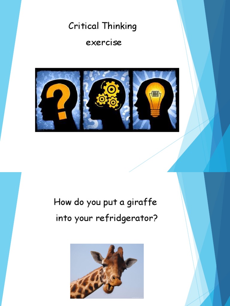 Critical Thinking Exercise | PDF
