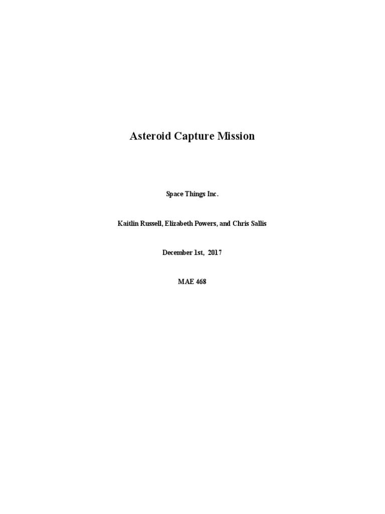 Spacecraft Final Project Pdf Attitude Control Orbit