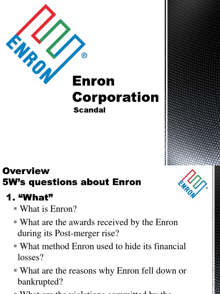 Enron Corporation FINAL PDF | PDF | Enron | Sarbanes–Oxley Act