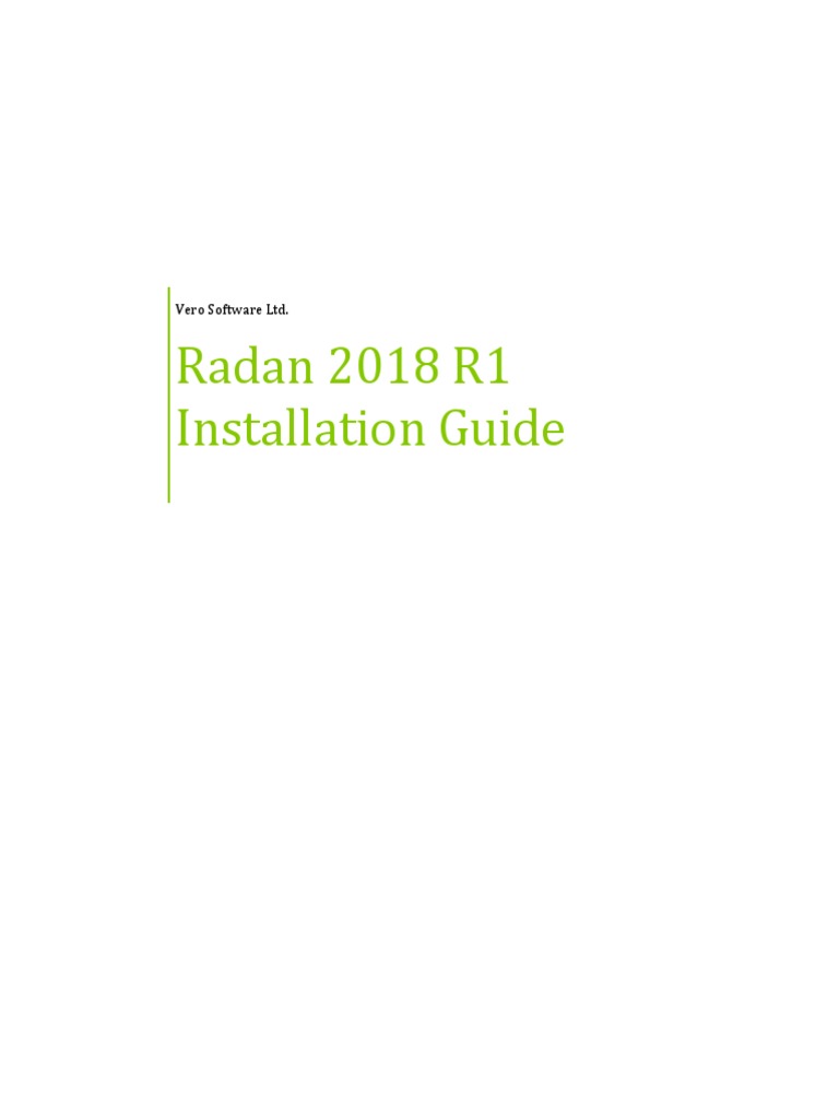 Radan 2018 R1 - Installation Document | PDF | Installation (Computer ...