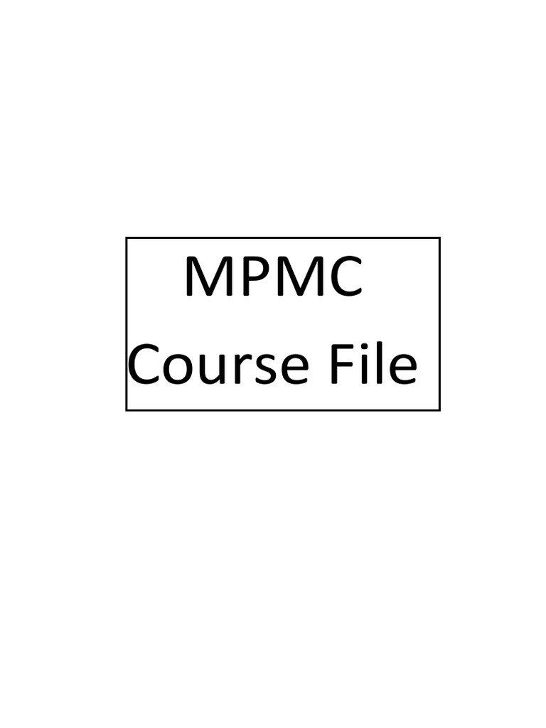 MPMC PDF | PDF | Microcontroller | Engineering