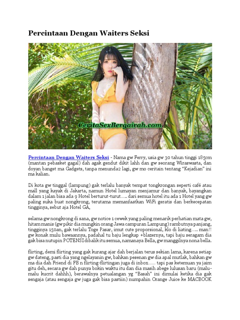 Percintaan Dengan Waiters Seksi | PDF