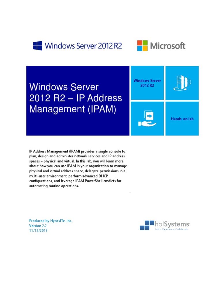 Windows Server 2012 R2 - IP Address Management (IPAM) | Download Free ...