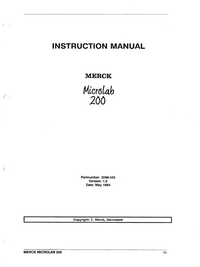 Microlab 200 User Manual PDF | PDF