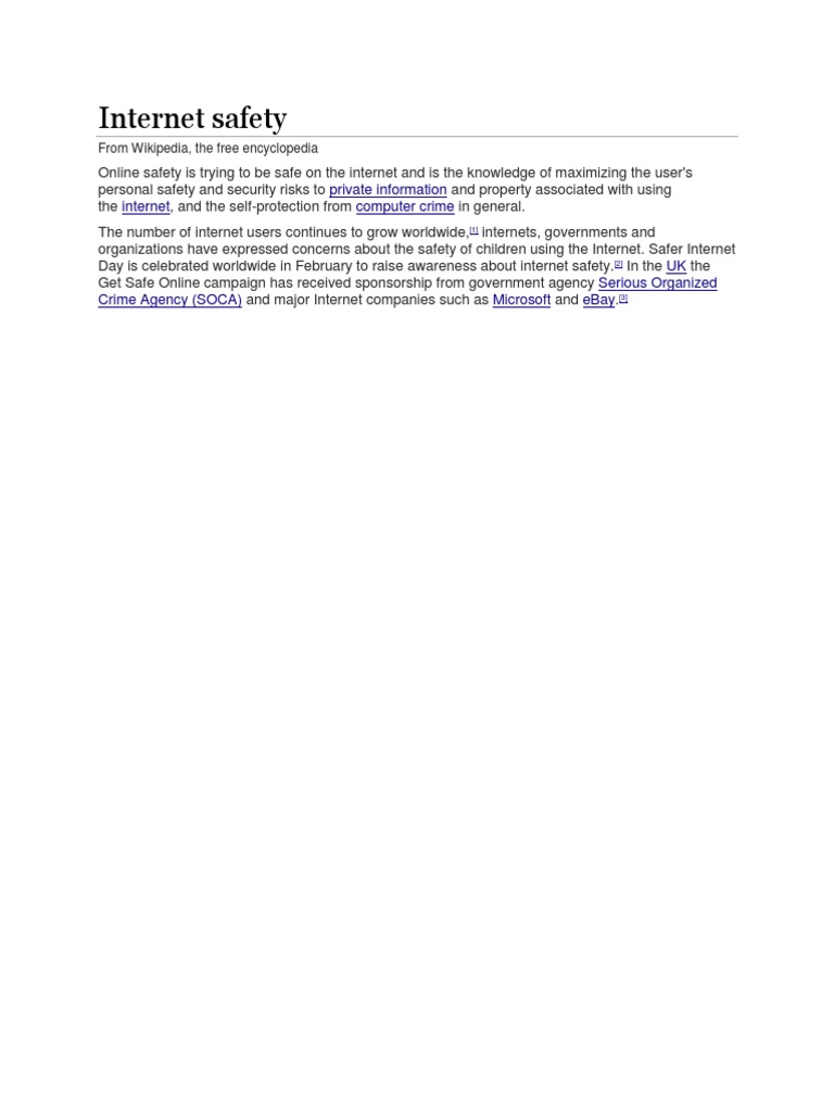 Internet Safety for Families | PDF | Social Science