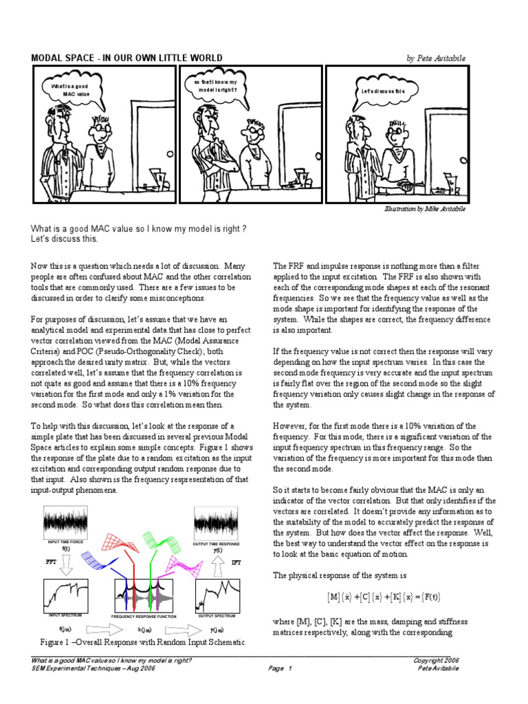 Modal Space - in Our Own Little World: by Pete Avitabile | PDF | Normal ...