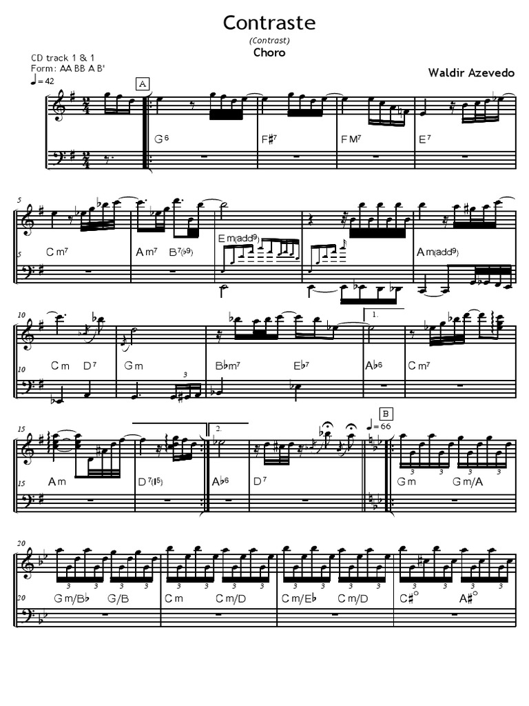 Choro Sheet Music for Musicians | PDF