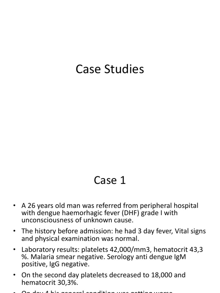 Case Studies | PDF | Malaria | Plasmodium Falciparum