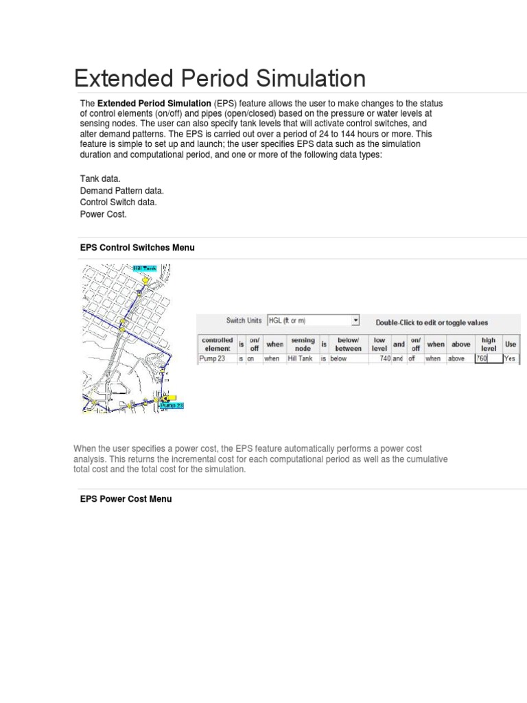 Extended Period Simulation تعريف | PDF | Science & Mathematics | Computers