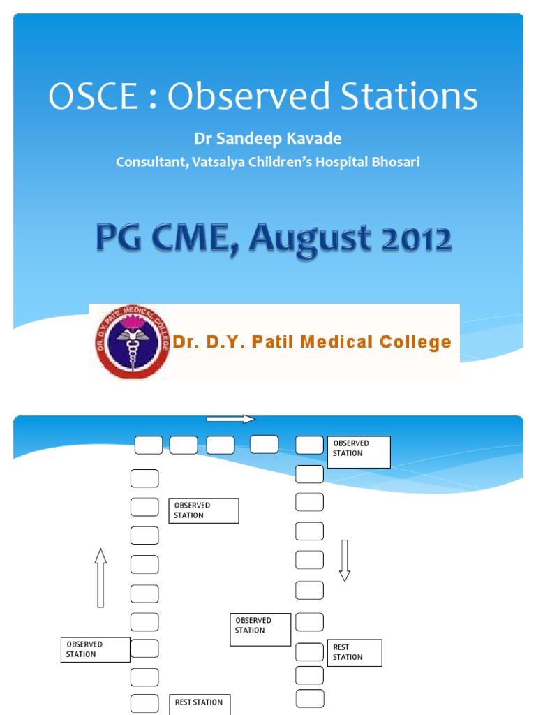 OSCE Pediatrics Observed Stations - Dr.D.Y.patil CME Aug 2012 | PDF ...