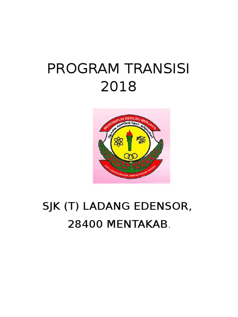 Program Transisi Tahun 1 SJKT Edensor | PDF