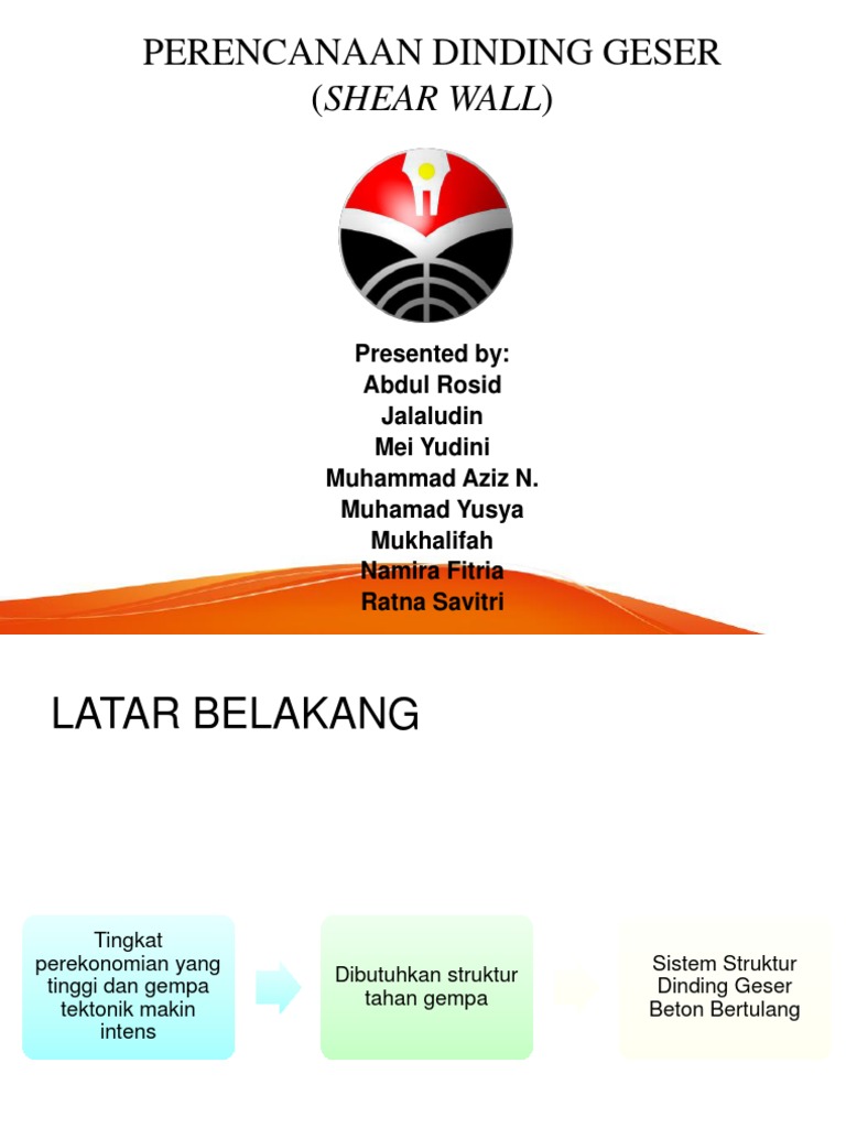 Perencanaan Dinding Geser Tahan Gempa | PDF