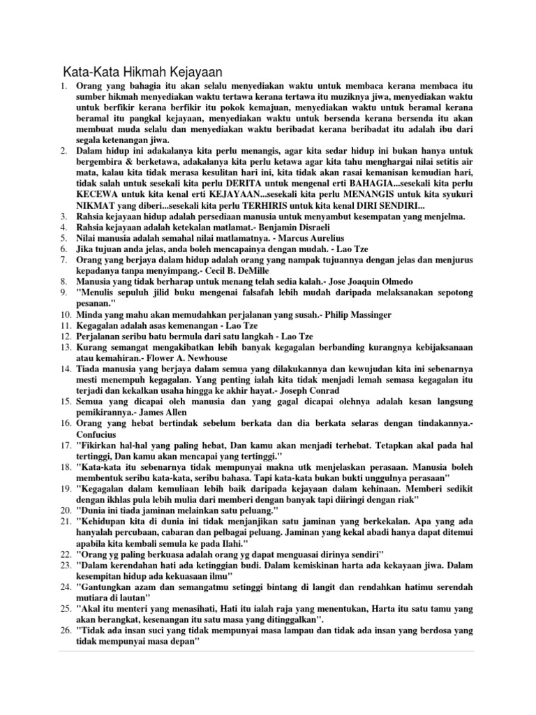 Kata Hikmat | PDF