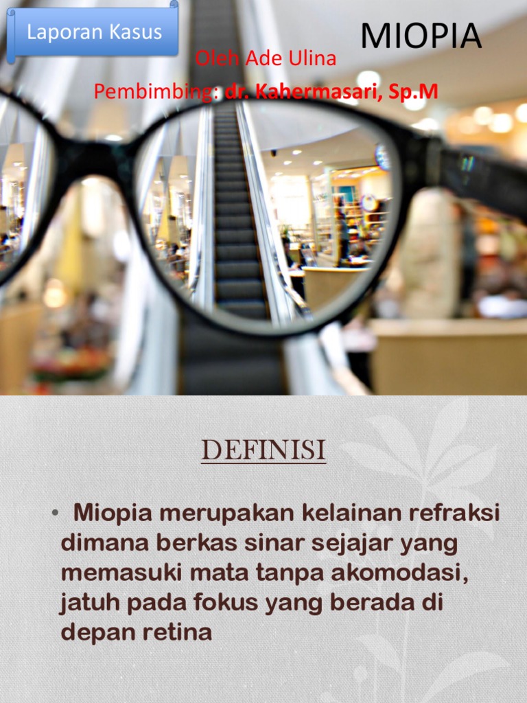 Klasifikasi dan Penanganan Miopia | PDF