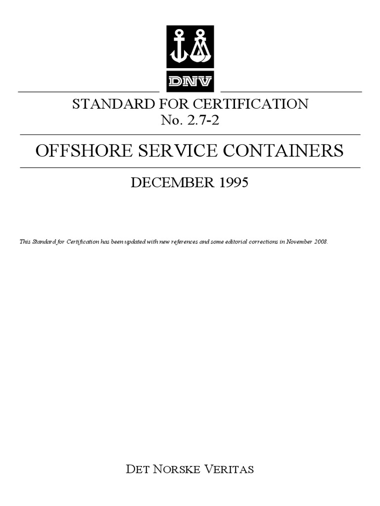 DNV 2-7-2 PDF | PDF | Electrical Wiring | Safety