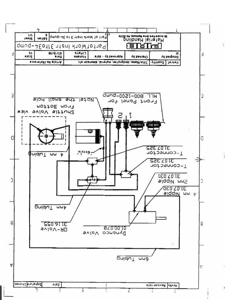 Esquema Pneumatico de Bomba PIAB Maxi L | PDF
