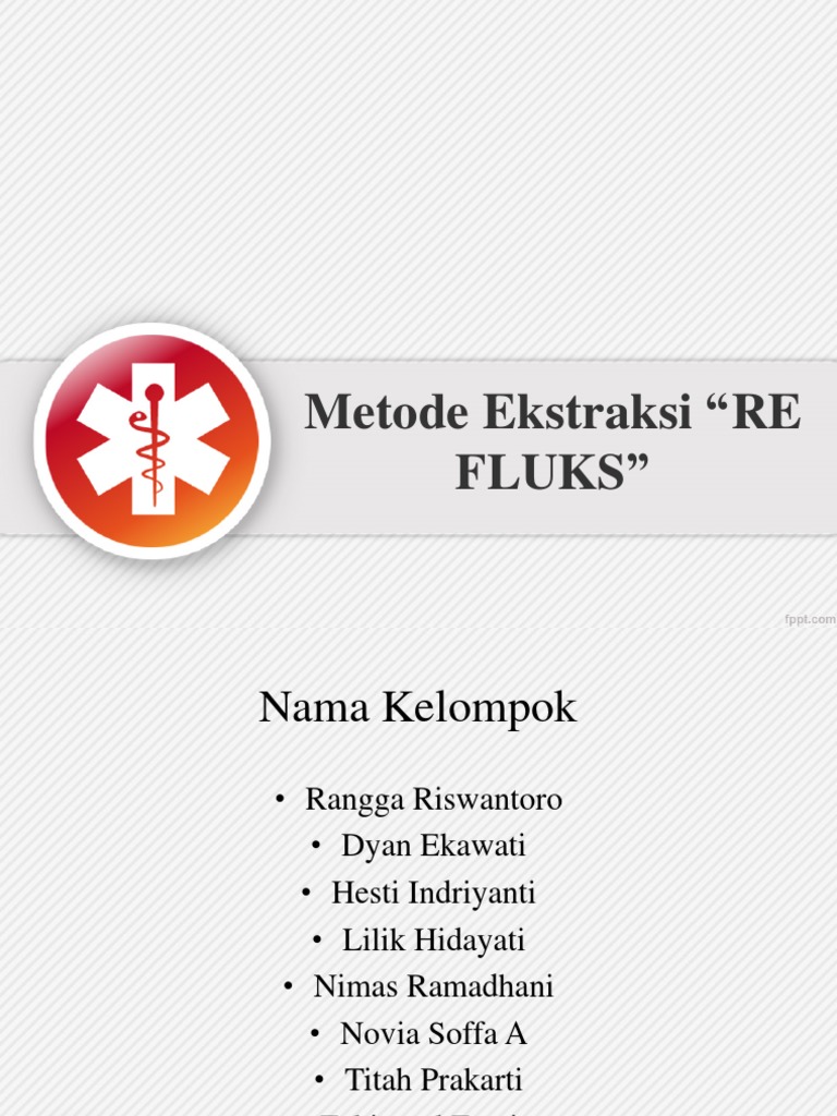 Ekstraksi Refluks | PDF