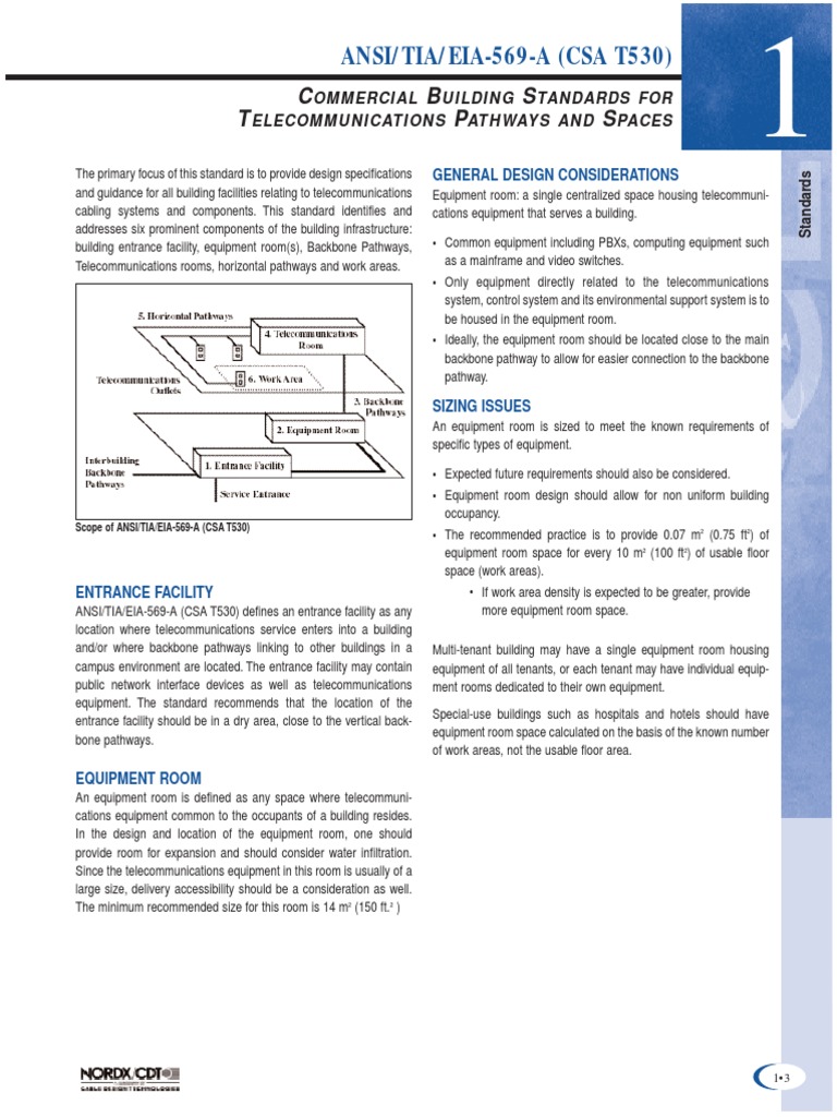 EIA-TIA-569-A.pdf | Electrical Wiring | Building Engineering