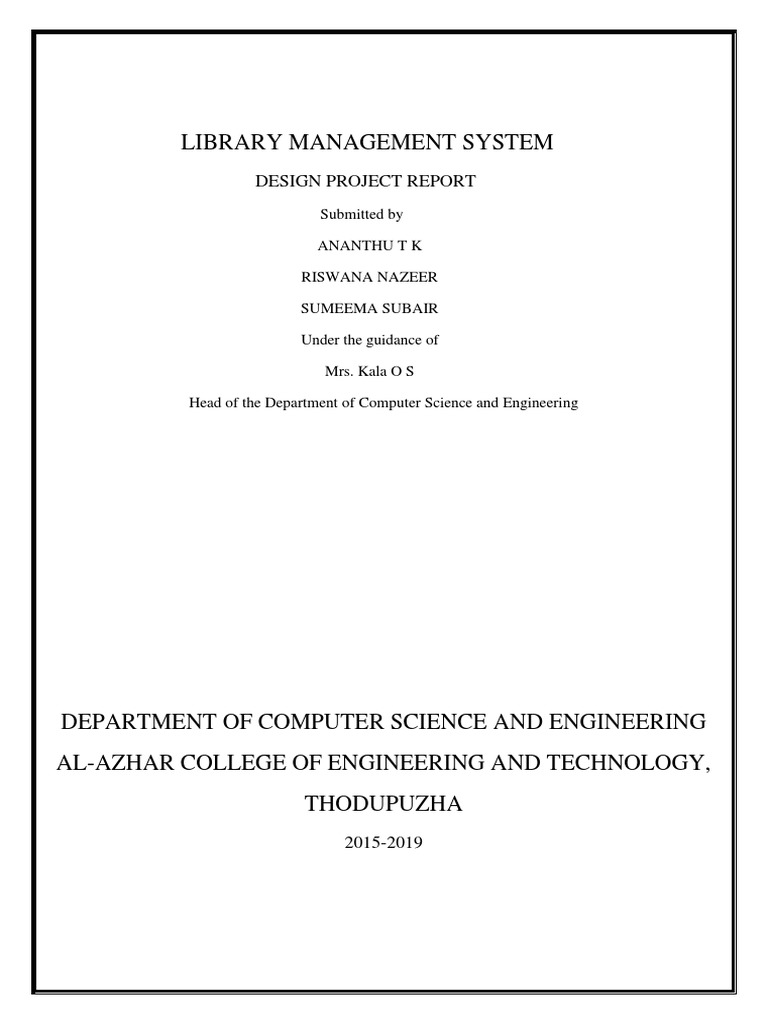 Library Management System | PDF | Information Technology | Information ...
