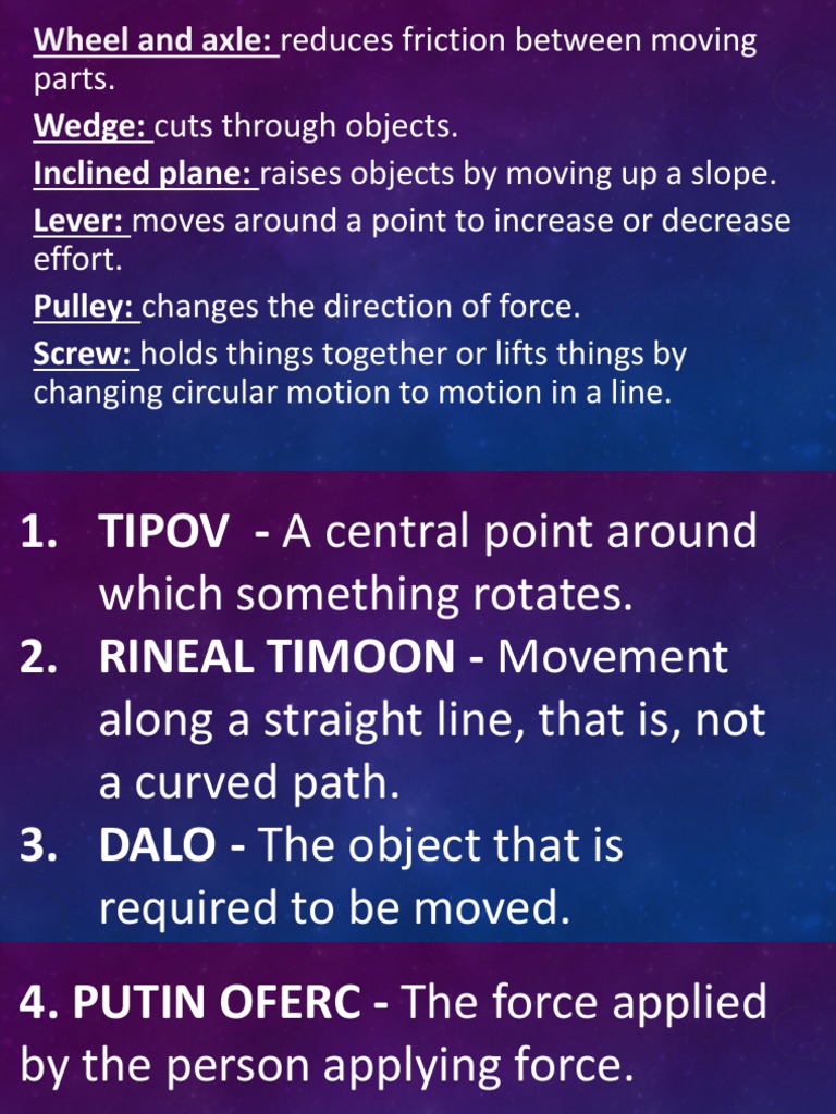Wheel and Axle: Friction Reduction Explained | PDF