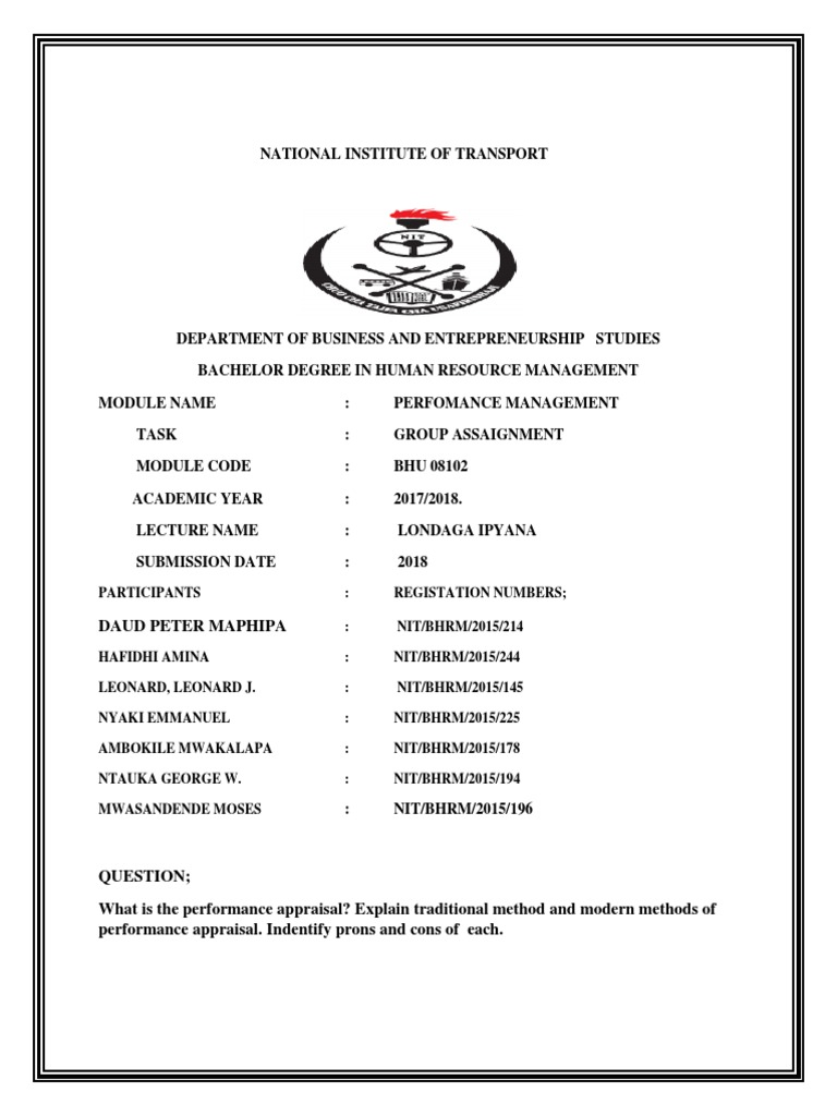 Performance Appraisal Pdf Performance Appraisal Psychological