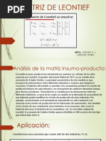 Modelo de Leontief Teoria Con Ejemplos - PDF | PDF | Modelo de entrada-salida | Álgebra