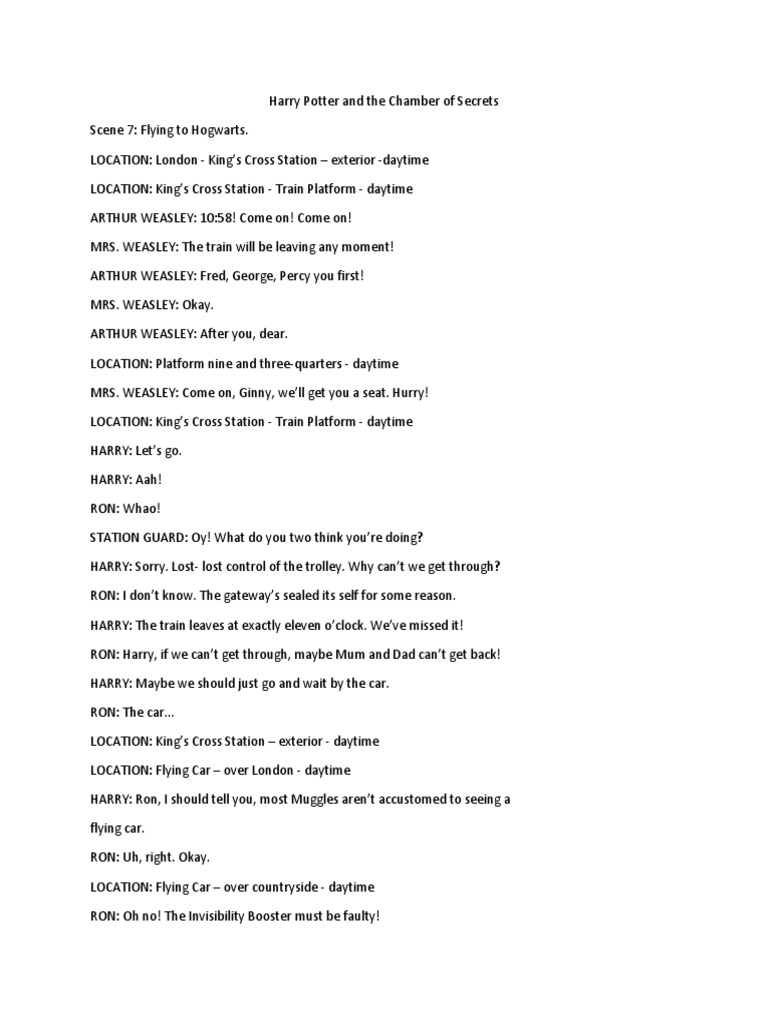 Harry Potter and The Chamber of Secrets | PDF | Young Adult