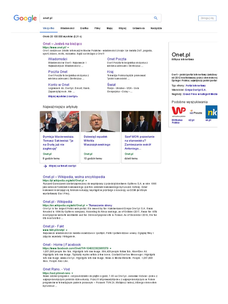 Onet PL Wiadomosci Ze Swiata PDF | PDF