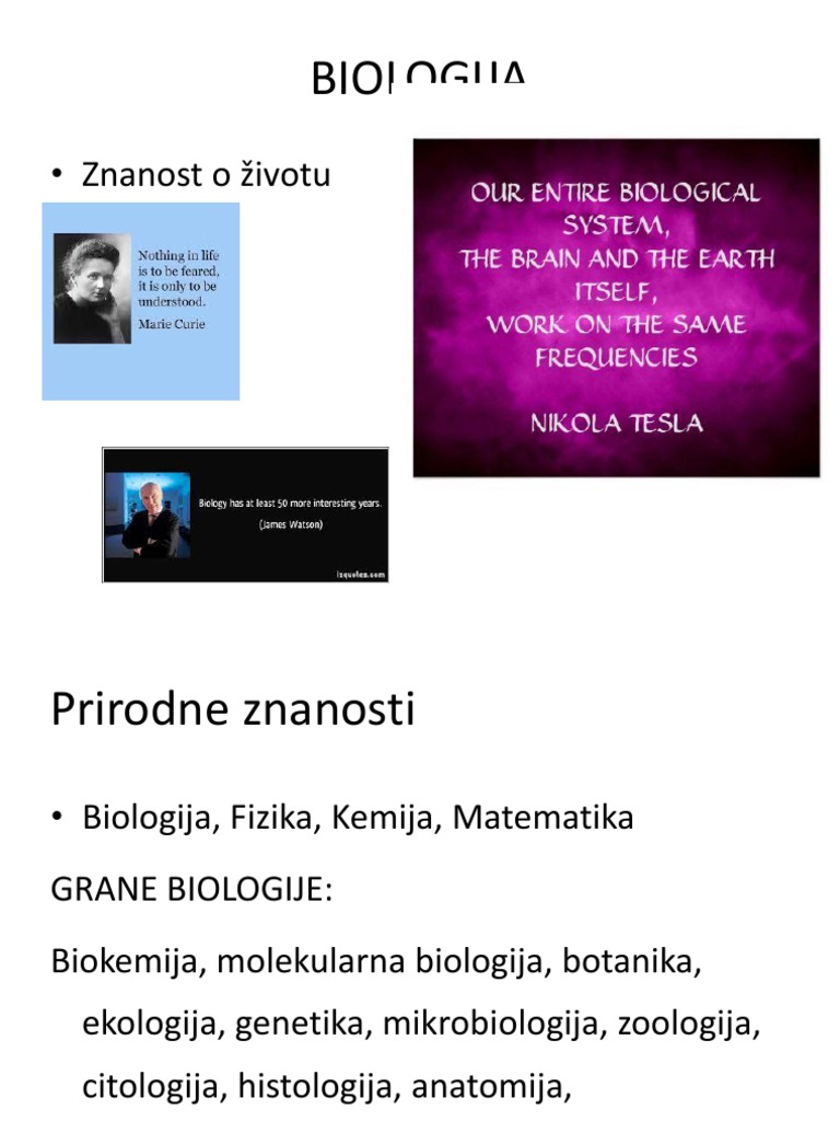 BIOLOGIJA Znanost o Zivotu | PDF