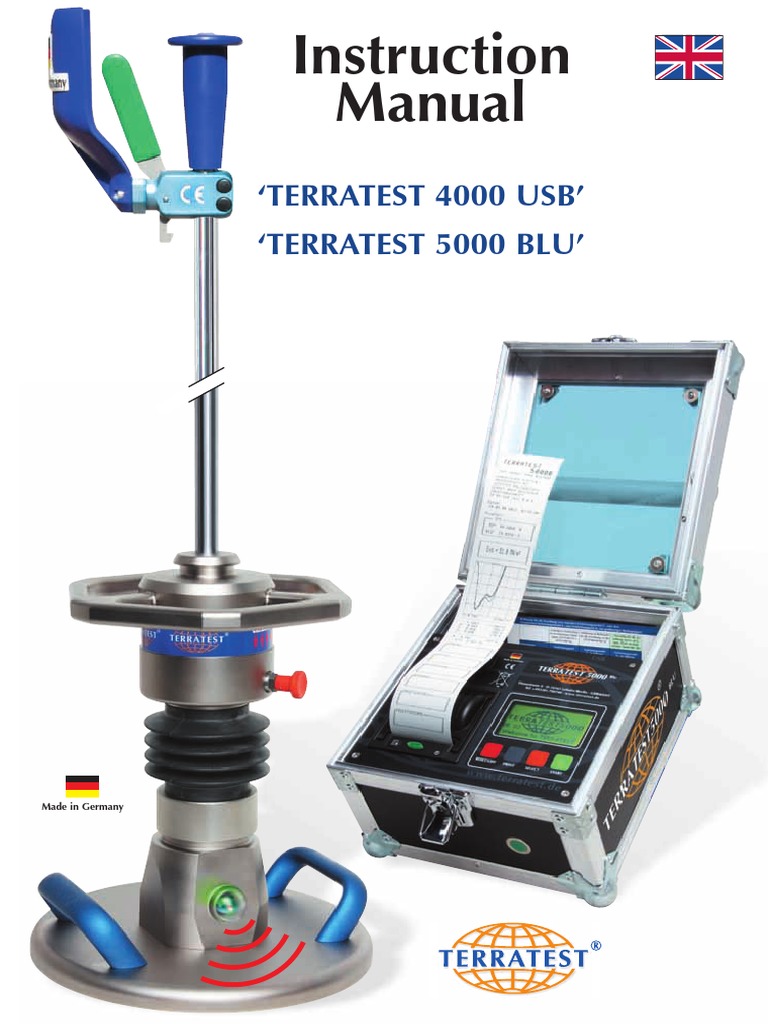 Light Weight Deflectometer For The Dynamic Plate Load Test Instruction ...