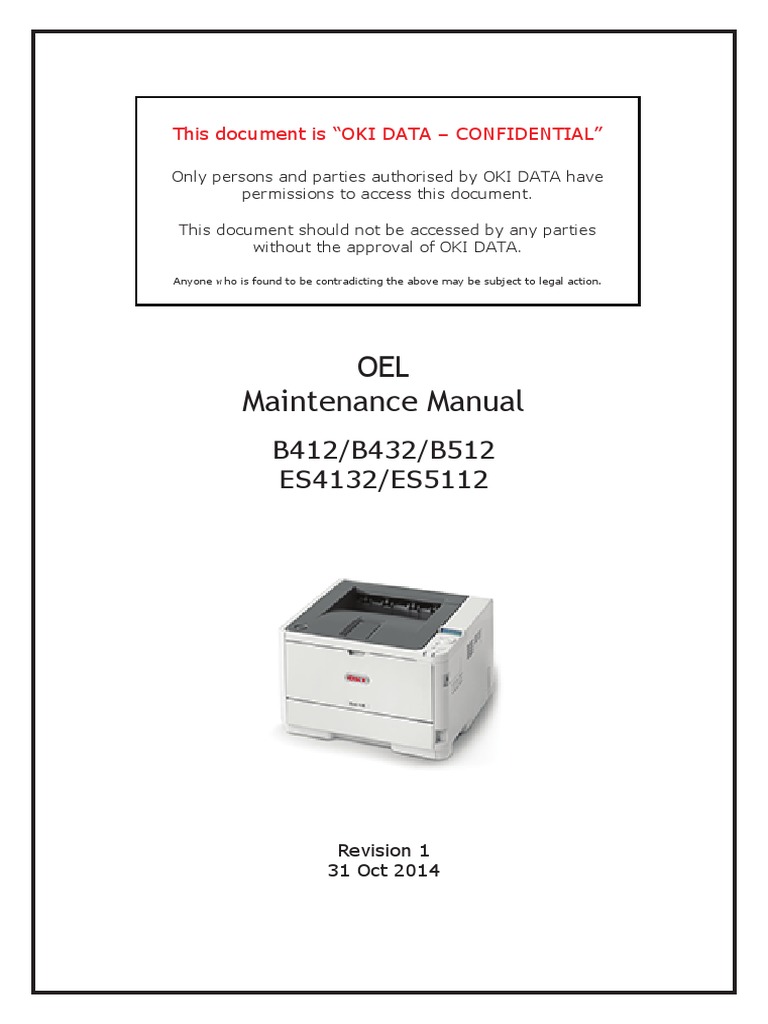 OKI B412,432,512 Maintenance Manual | Troubleshooting | Electrical ...