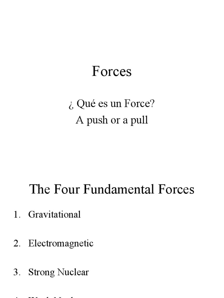 Defining Forces and Their Types | PDF | Physics | Force