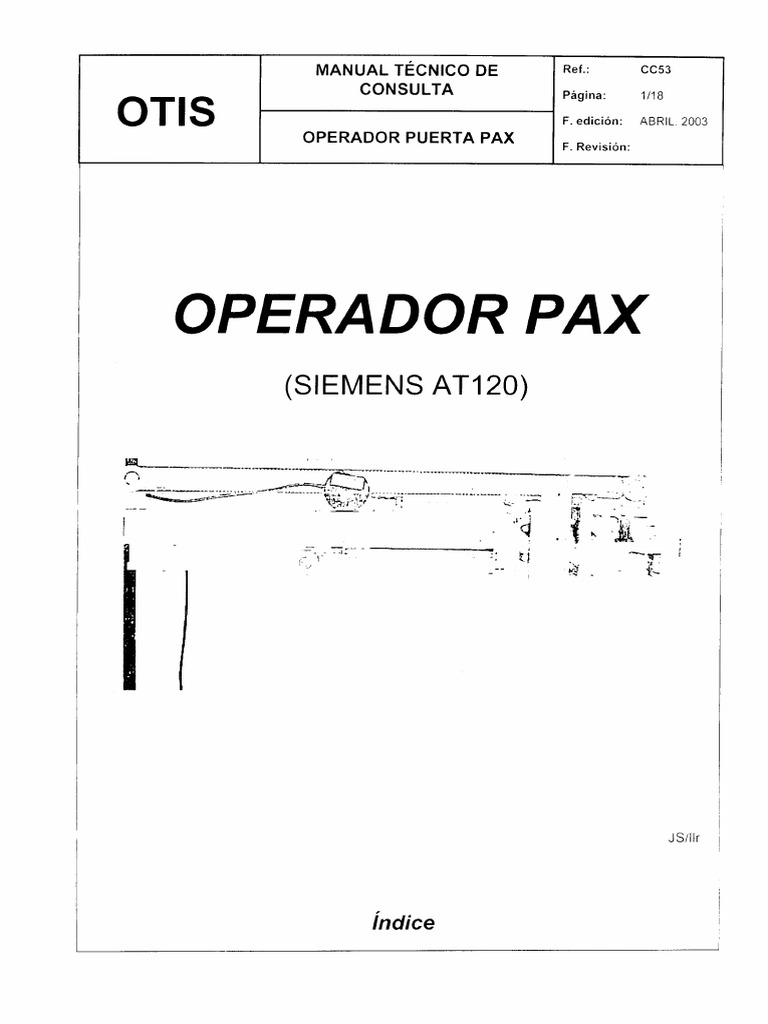 Otis Operador Pax - Otis | PDF