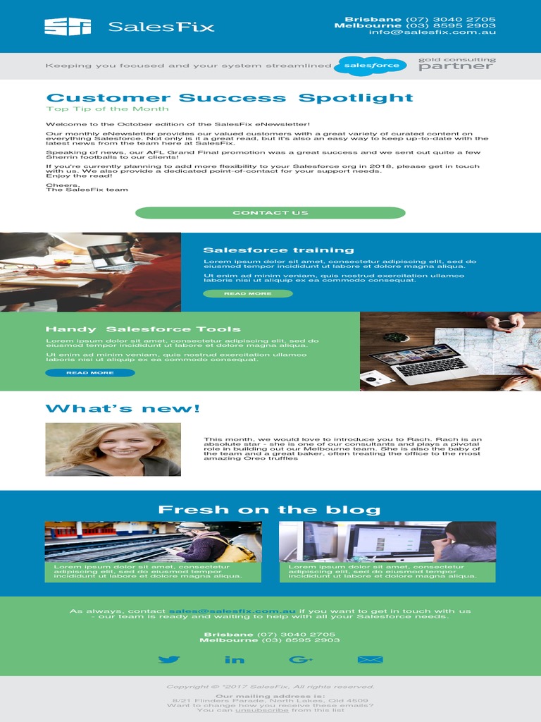 Customer Success Spotlight: Fresh On The Blog | PDF | Business (General ...