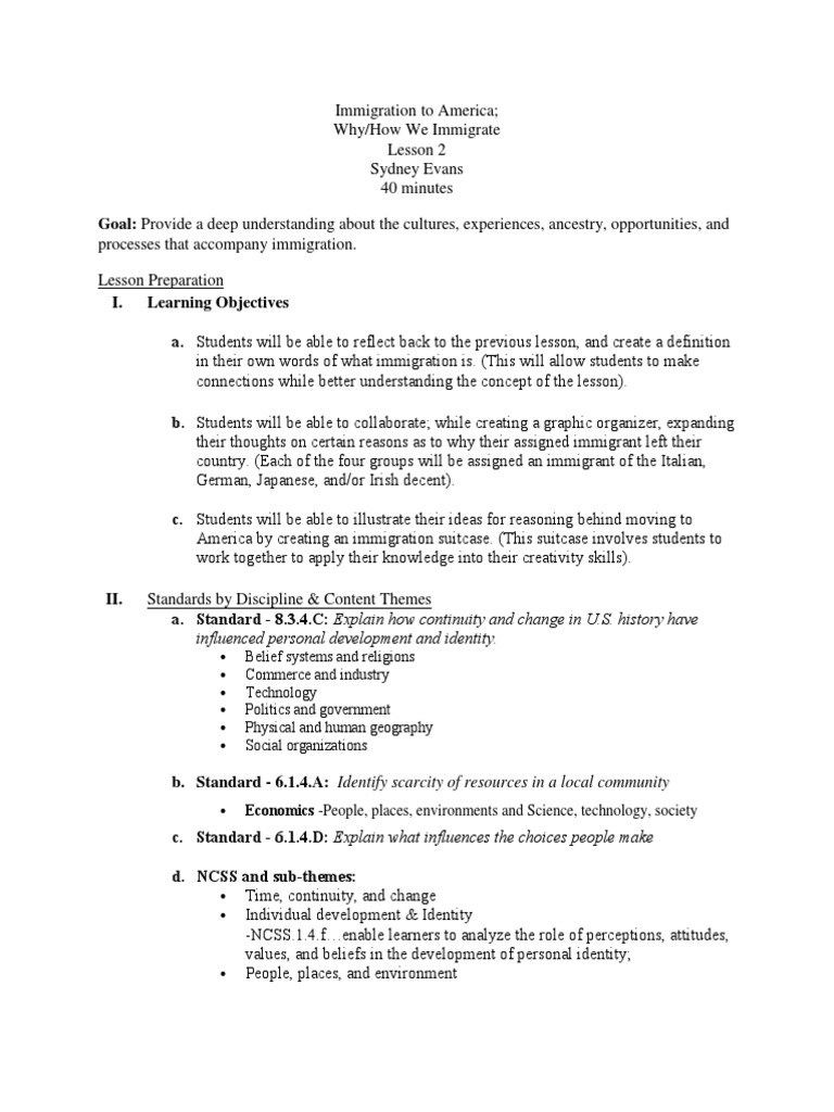 Sydney Lesson Plan | PDF | Individualized Education Program | Identity ...