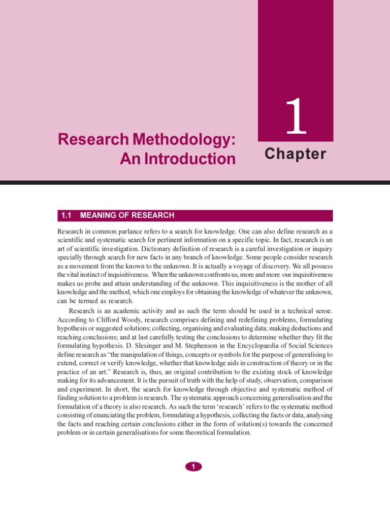 Research Methodology: An Introduction | PDF | Scientific Method ...