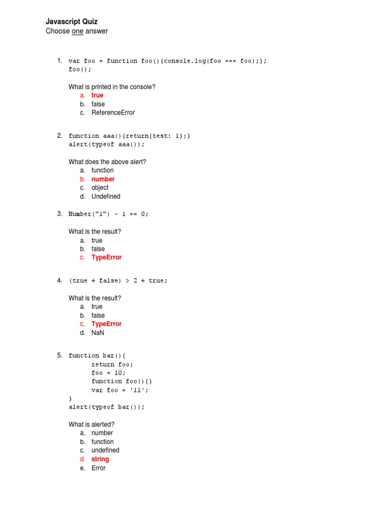 Latihan Quis Javascript | PDF