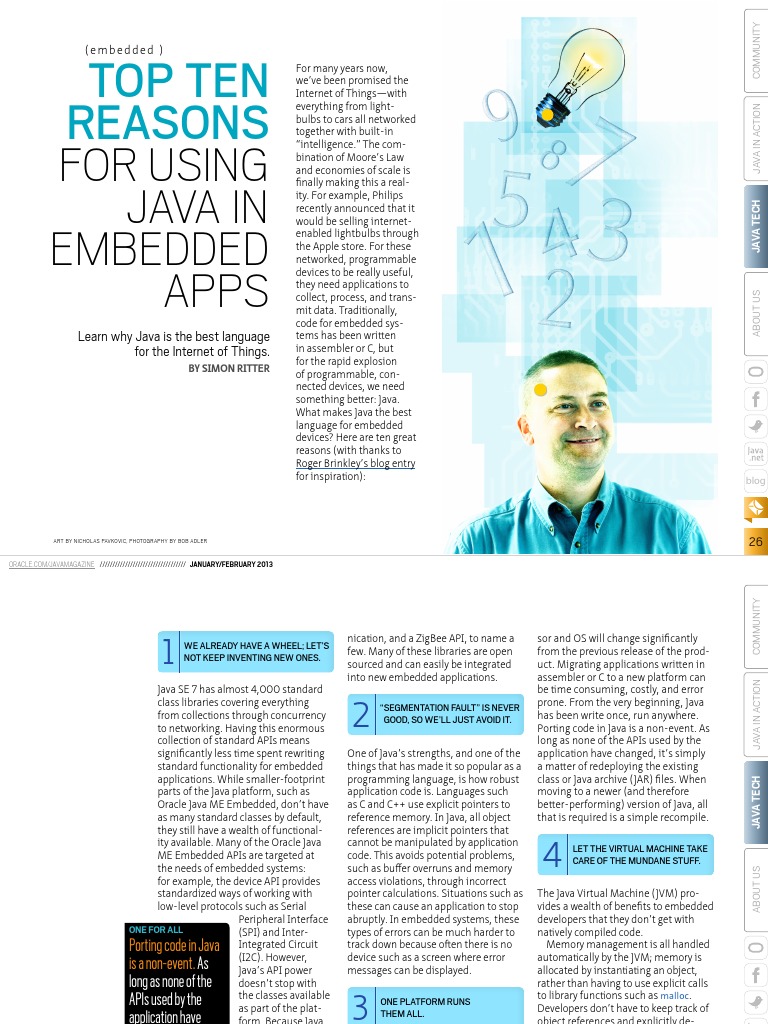 Top10 Reasons Java Embedded 2247620 | PDF | Java Virtual Machine | Java ...
