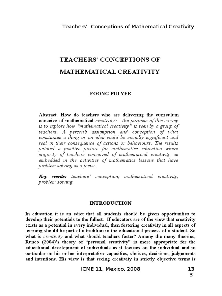 133 140 Foong Pui Yee Singapore | PDF | Creativity | Teachers