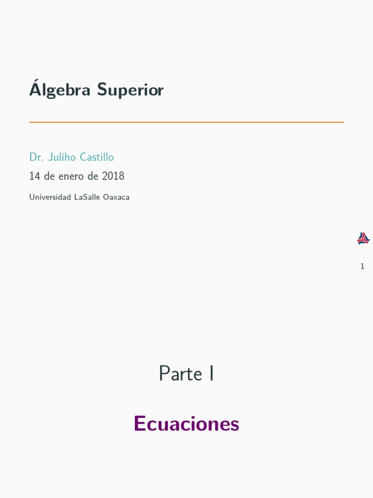 Álgebra Superior | PDF | Factorización | Función (Matemáticas)