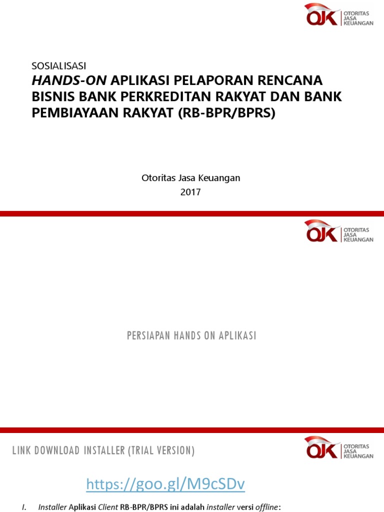 Hands On Aplikasi RB-BPR Sosialisasi (Industri) v.1.0 - DPSI | PDF