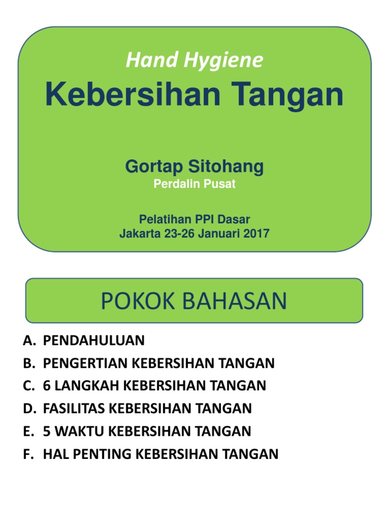 Hand Hygiene | PDF | Kesehatan Holistik | Teknologi & Rekayasa