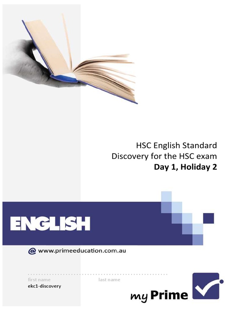 Discovery For The HSC Exam | PDF | Paragraph | Essays