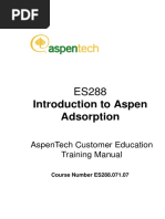 Aspen Adsorption PSA Training Guide | PDF | Adsorption | Physical Sciences