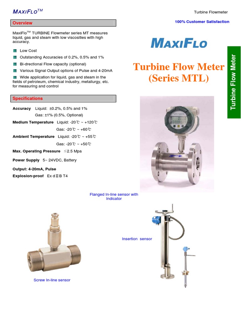 Catalog Turbine | Download Free PDF | Flow Measurement | Turbine