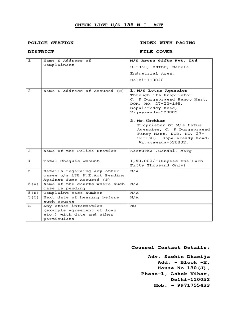 138 Checklist | PDF | Government | Politics
